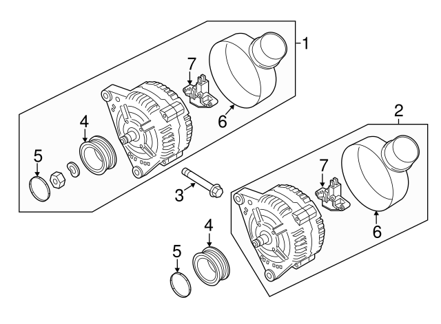 2014-2016 Audi Alternator 059-903-018-Q | Audi USA Parts