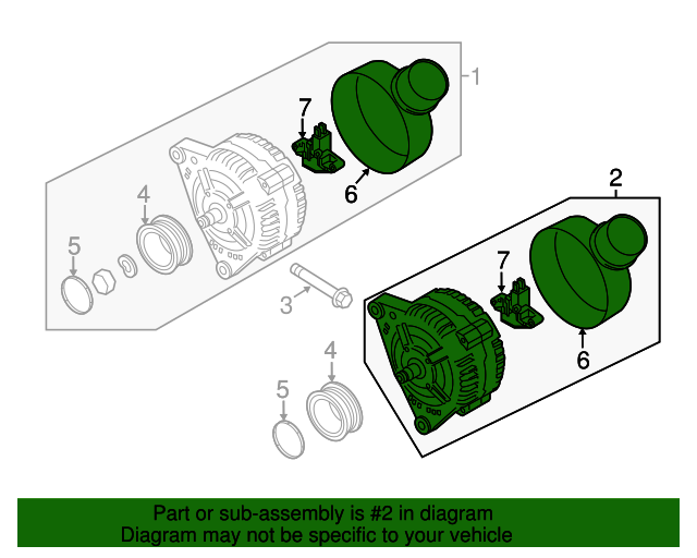 059-903-019-P - Alternator Audi OEM Parts