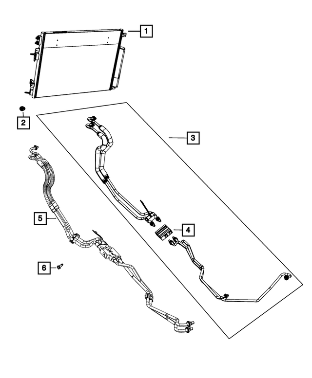 2018-2023 Dodge Condenser And Trans Cooler Cooler 68318330AA | My Mopar ...