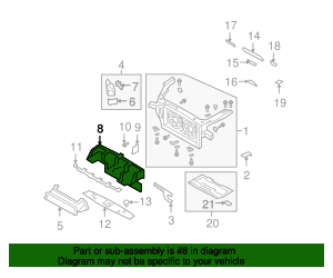 2009-2010 Nissan GT-R Radiator Support Air Deflector 21578-JF00A ...