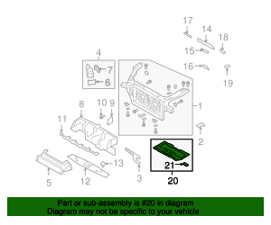 75890-62B0A - Under Cover - 2014-2024 Nissan GT-R | Nissan OEM Parts Direct