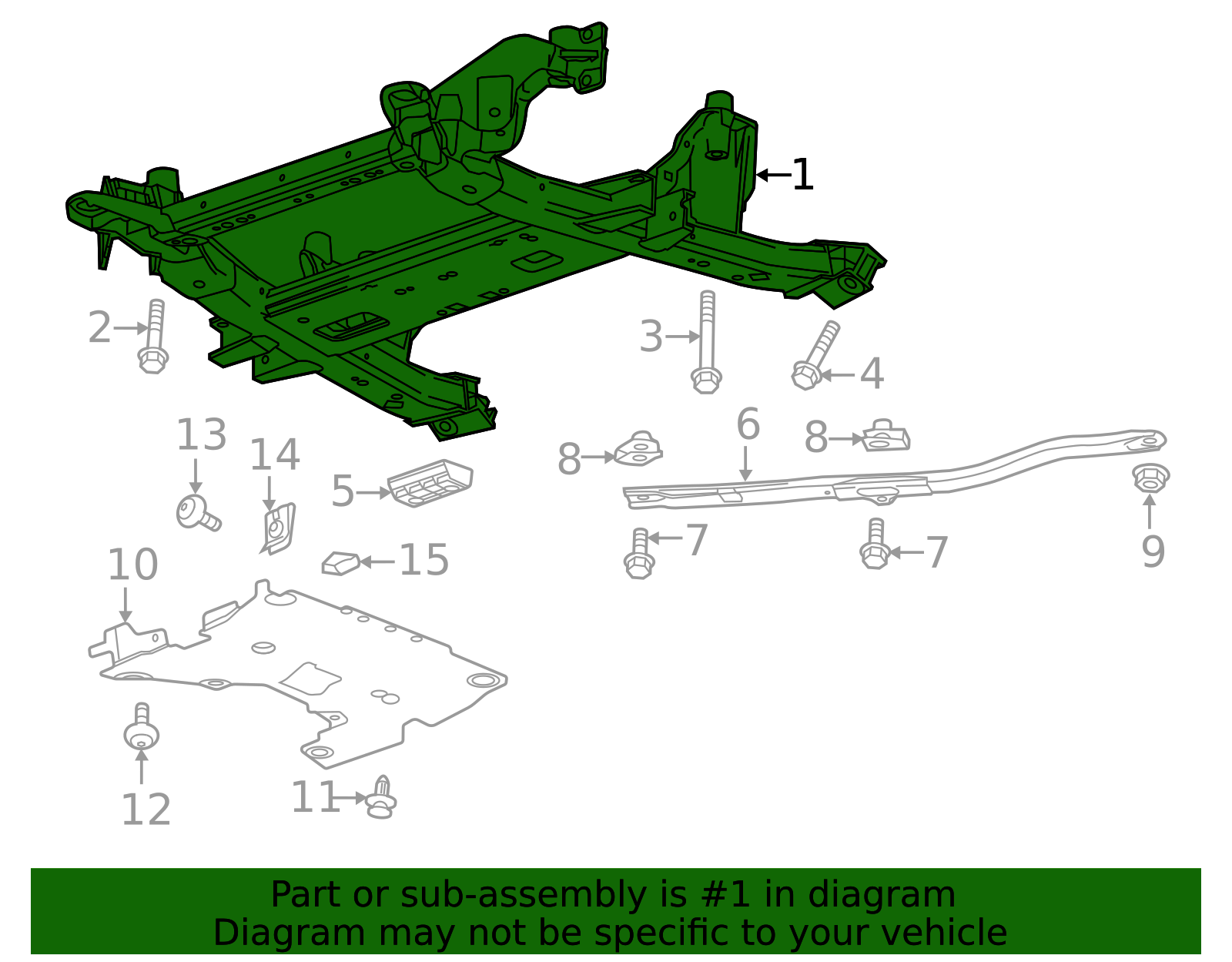 GM 84779050 Drivetrain and Front Suspension Cradle | Genuine GM & AC ...