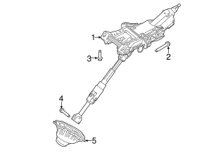 Ford EJ7Z-3C529-J - Column Assembly - Steering - 2015-2019 Lincoln MKC | OEM Ford Part Online