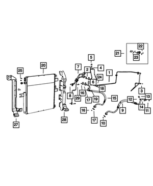 2013-2018 Ram A/C Liquid Line 68140657AC | Mopar eStore