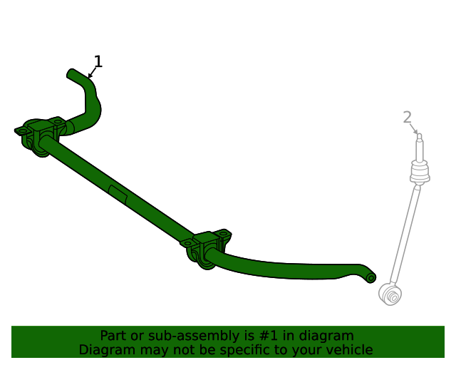 167-323-07-01 - Stabilizer Bar - 2020-2023 Mercedes-Benz | World ...