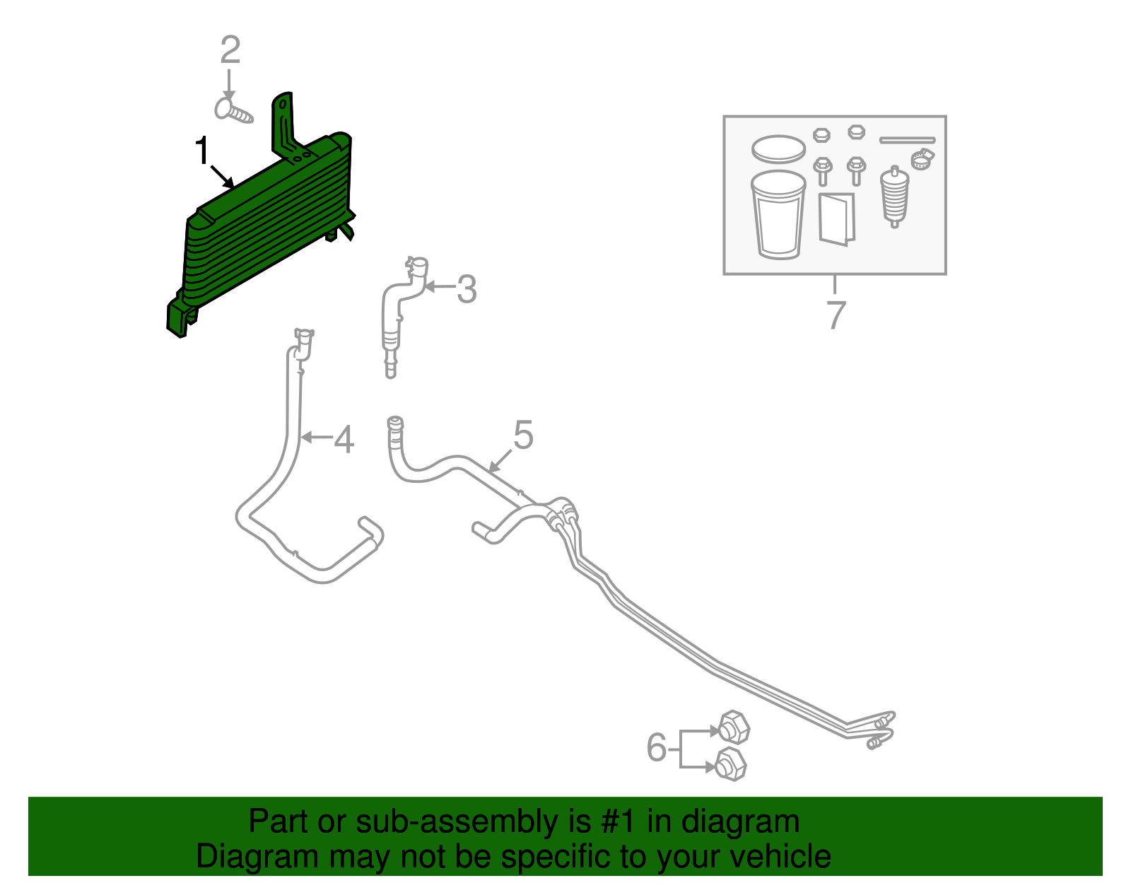 2008-2014 Ford Trans Cooler 8C2Z-7A095-A | Retail Performance Auto Parts