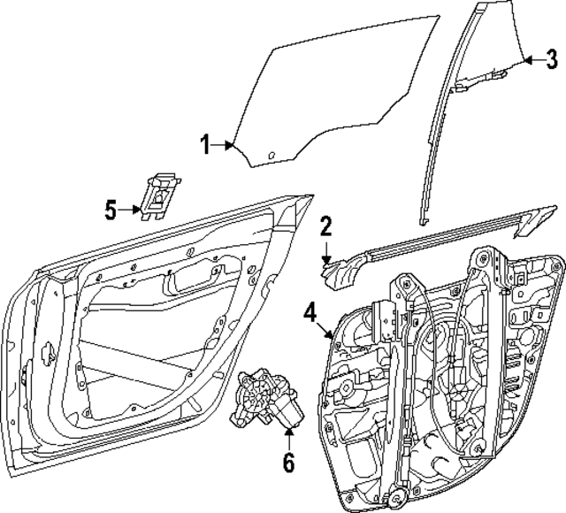 295-735-11-00 - Movable Glass 2023-2024 Mercedes-Benz | Mercedes-Benz USA Parts