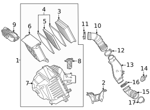 2021-2023 Toyota Mirai Air Filter Pad 17813-77010 | Toyota Parts Center