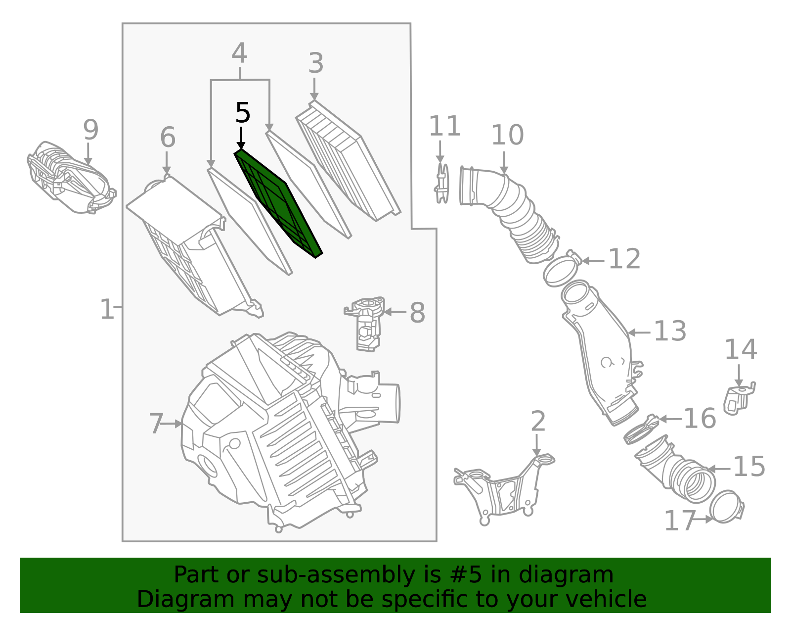 2021-2024 Toyota Mirai Filter 17811-77020 | Toyota Parts Express
