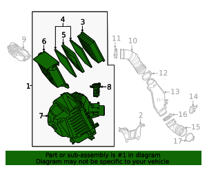2021-2022 Toyota Mirai Air Cleaner Assembly 17700-77300 | OEM Parts Online