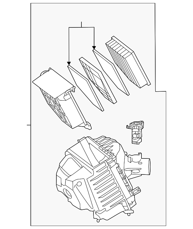2021-2024 Toyota Mirai Air Cleaner Assembly 17700-77300 | Toyota Parts ...