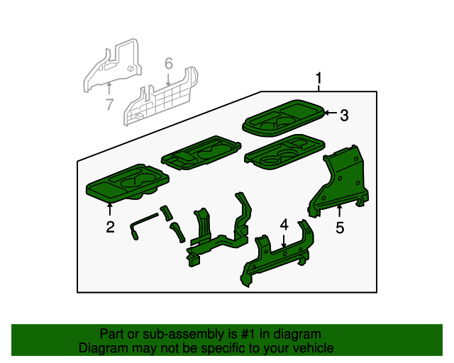 81590-S9A-A21ZB - Table Assembly, L Center *YR239L* (Ivory) - 2005-2006 ...