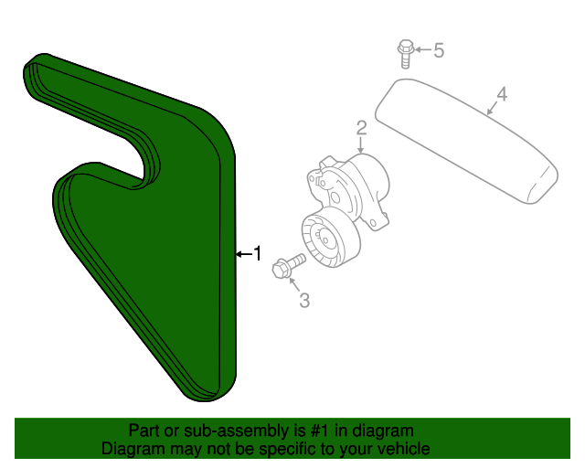23780AA070 - Serpentine Belt - 2016-2023 Subaru | Subaru Parts Deals