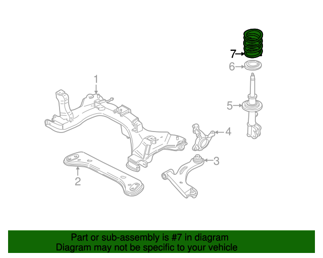 2004 Ford Escape Coil Spring 5l8z5310aa | TascaParts.com