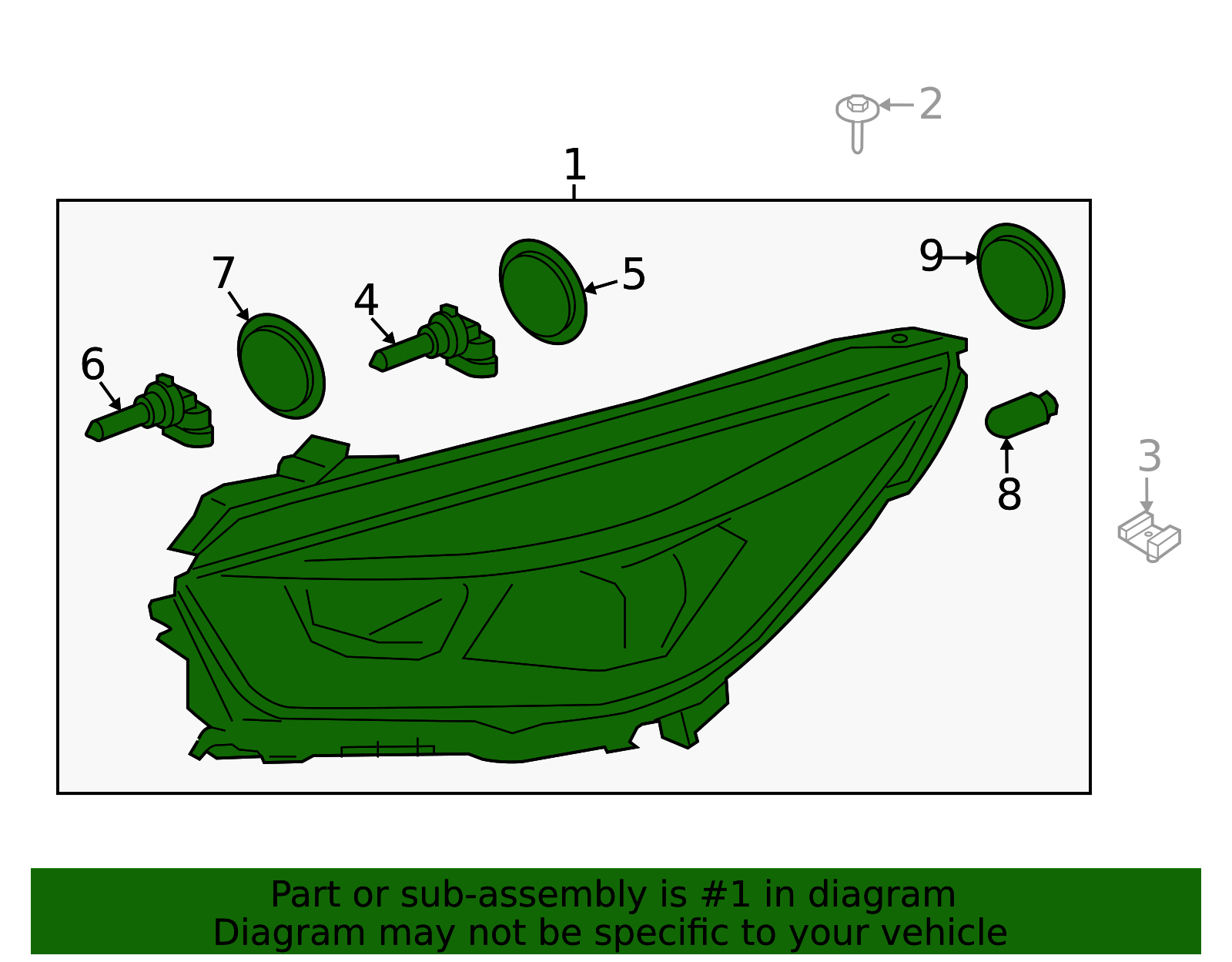 Genuine OEM Ford Part - Composite Assembly LJ6Z-13008-A | Genuine OEM ...