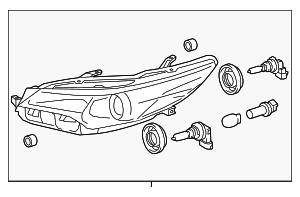 2015-2017 Toyota Camry Headlamp Assembly - PASSENGER SIDE 81110-06C70 ...