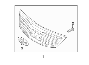 86350-3W020 - Grille Assembly 2011-2012 Kia Sportage | Kia.Parts Store