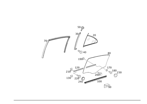 Rear Door Windows for 2007 Mercedes-Benz E 350 | Mercedes-Benz USA Parts