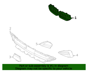 2020-2024 BMW | Upper Grille | 51135A39372 | BMW OEM Parts Store
