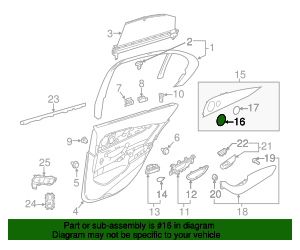 2017-2023 Mercedes-Benz Speaker Cover 213-727-58-00-64 | MB OEM Parts