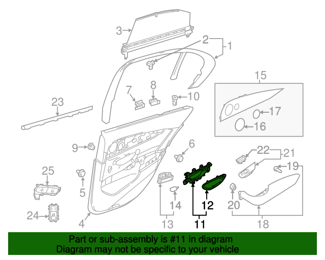 213-760-21-00-9051 - Handle, Inside 2017-2020 Mercedes-Benz | Mercedes ...