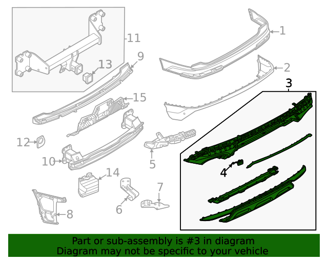2020-2024 Audi SQ7 Spoiler Assembly 4M0-807-434-T-T94 | Audi USA Parts