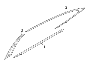 2019-2023 Genesis G70 Frame Molding 83850-G9011 | OEM Parts Online