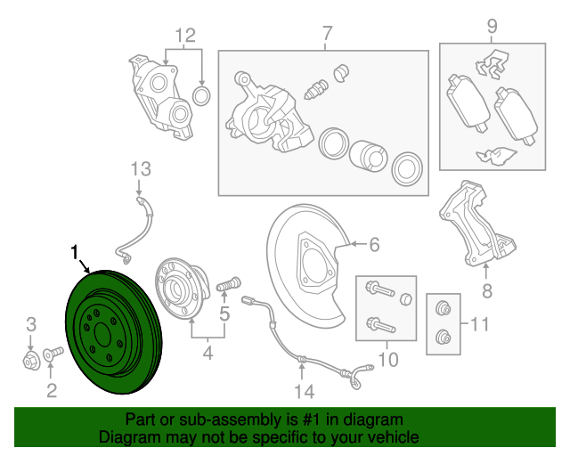 2017-2023 GM Rear Disc Brake Rotor 13516726 | GM Parts Center