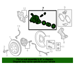 2017-2024 GM Rear Passenger Side Disc Brake Caliper Assembly (Replaces ...