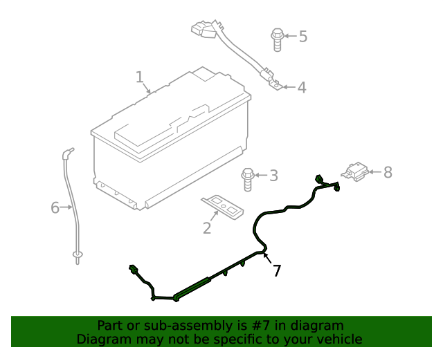 2019-2020 Kia K900 Battery Cable 91850-J6010 | QuirkParts