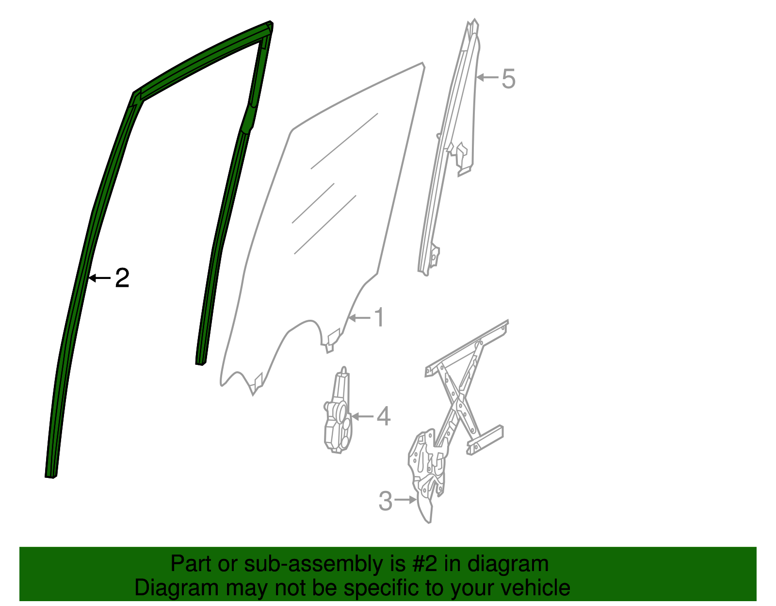 2013 Infiniti JX35 Glass Run 82331-3JA0A | Faulkner Infiniti of Willow ...