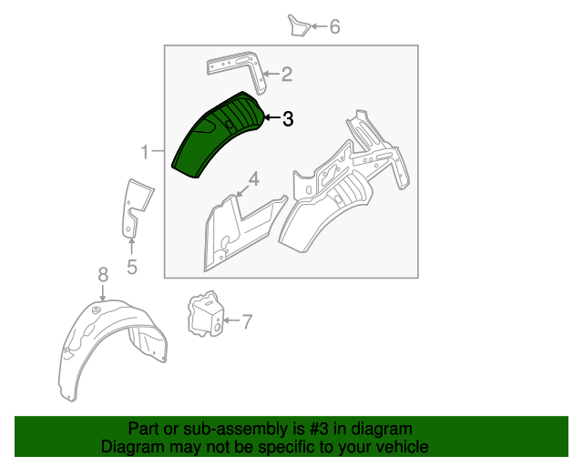 Genuine BMW 41-21-7-193-234 | Outer Wheelhouse | FREE Shipping on Most ...