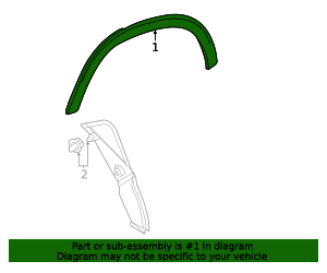 167-880-44-05-9859 - Wheel Opening Molding 2020 Mercedes-Benz GLS 580 ...