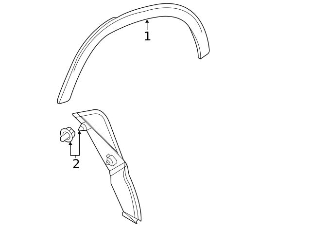 167-880-47-05-9999 - Wheel Opening Molding 2020-2023 Mercedes-Benz ...