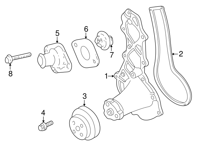 1991-2006 Mopar Thermostat Housing 53006192 | TascaParts.com