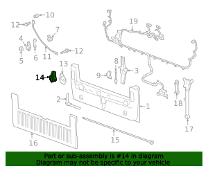 2020-2023 GM Driver Side Pickup Box Tailgate Latch 85530789 GM ...