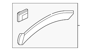 87741-C6000 - Wheel Opening Molding 2016-2020 Kia Sorento | Genuine Kia ...