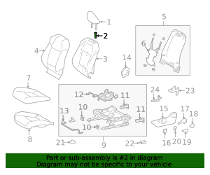 71930-0R070-B2 - Headrest Guide 2022-2024 Toyota | AutoNation Parts