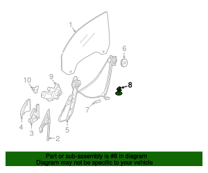 Genuine BMW 07-14-7-075-057 | Window Regulator Clip | FREE Shipping on ...