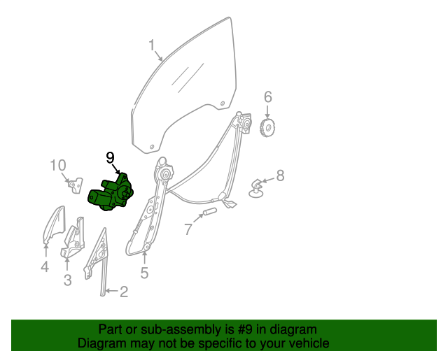 67627286142 - 2008-2013 BMW Window Motor (67-62-7-286-142) | BMW of ...