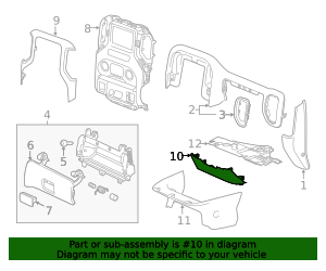 85629299 - Upper Trim Panel 2022-2024 GM | Chevrolet Parts Direct