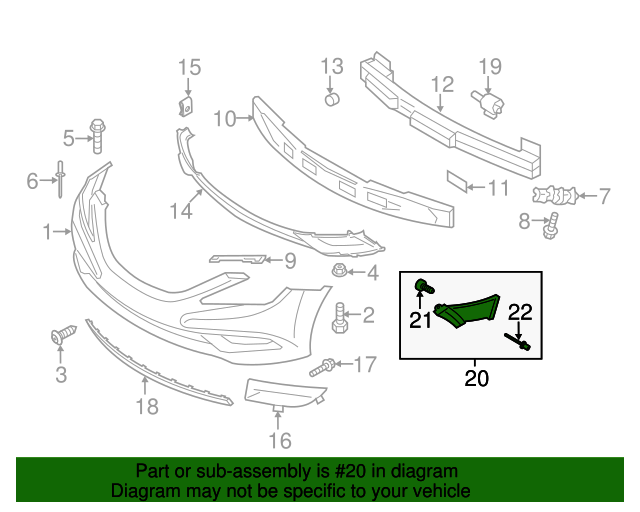 2014 Hyundai Sonata Air Duct 86568-3Q700 | OEM Parts Online