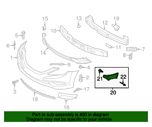 2014 Hyundai Sonata Air Duct 86568-3Q700 | OEM Parts Online
