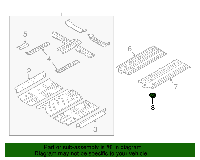 84219-3L000 - Under Cover Fastener 2014-2024 Kia | Kia.Parts Store