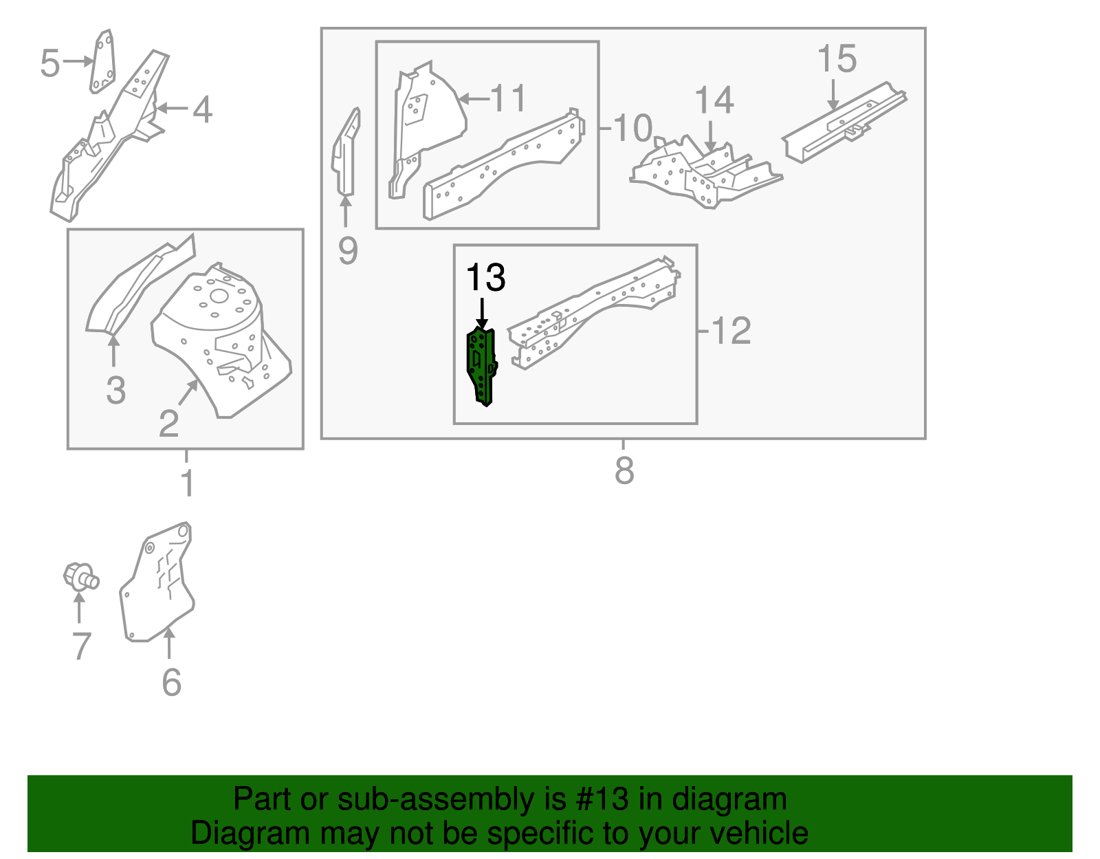 2013-2024 Nissan Rail End G51A6-3JAMA | Nissan Parts Plus