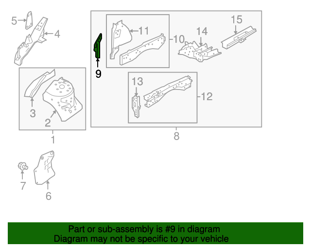 2015-2023 Nissan Murano Side Support F2521-5AAMA | OEM Parts Online
