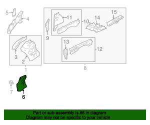 2015-2024 Nissan Murano Splash Shield 64839-5AA0B | Nissan Parts Plus