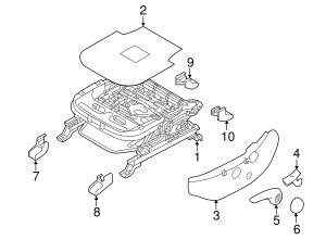 88500-D3520 - Seat Track - 2016-2017 Hyundai Tucson | World OEM Parts ...