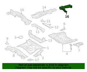 57603-0R031 - Member Sub Assembly Rear - Sparks Parts