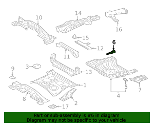 57692-0R010 - Floor Support 2019-2023 Toyota | Longo Toyota Parts